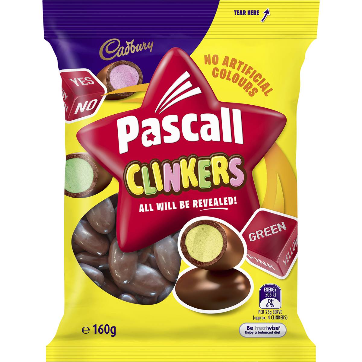 Cadbury Pascall Clinkers Chocolate 160g | Worldwide Shipping
