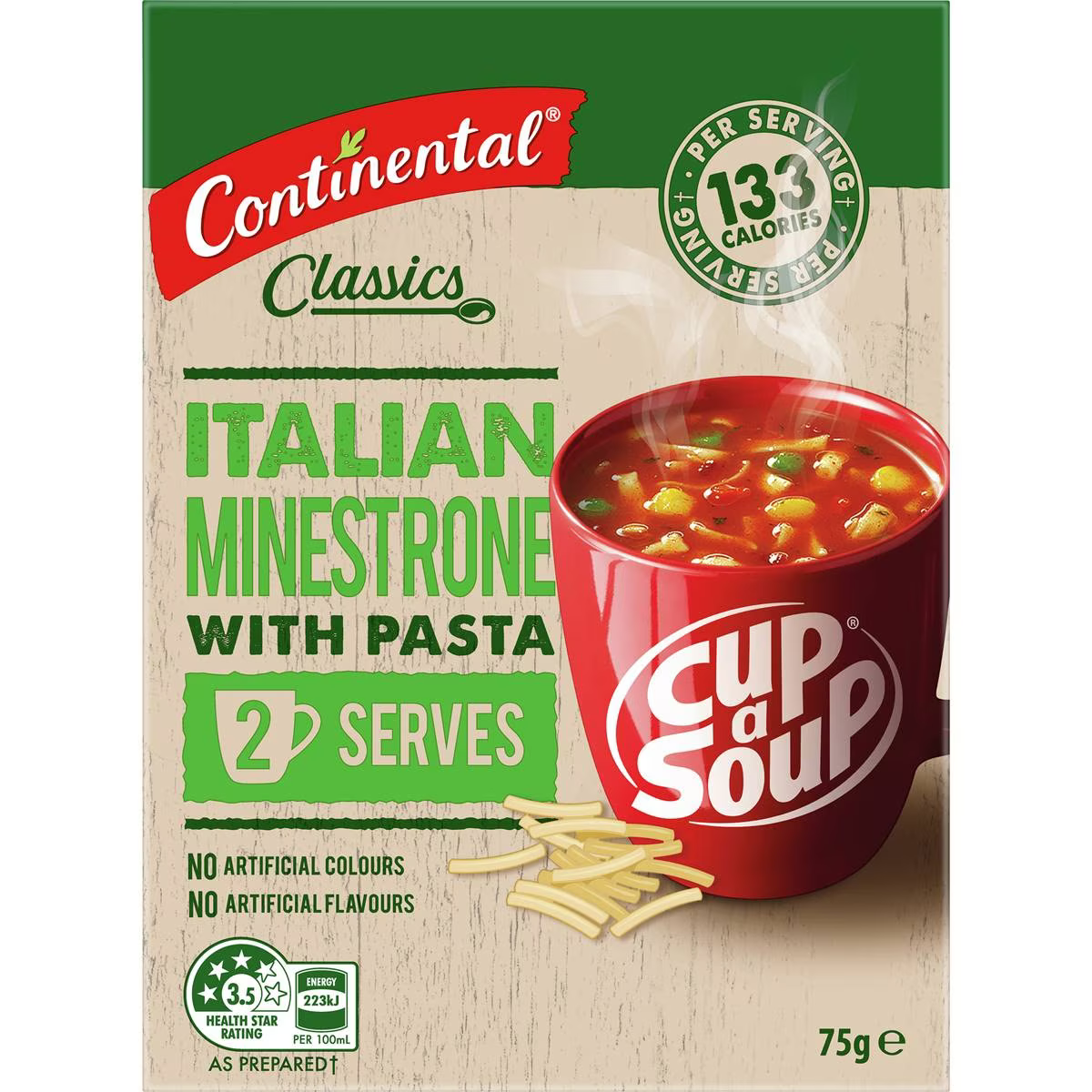 Continental Classics Cup A Soup Italian Minestrone With Pasta 75g ...