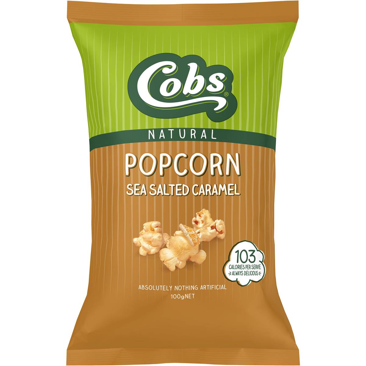 Cobs Natural Popcorn Sea Salted Caramel 100g | Worldwide Shipping
