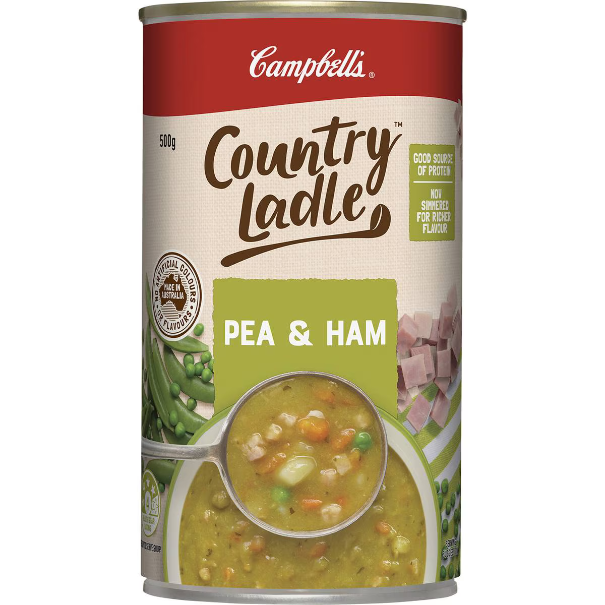 Campbell's Country Ladle Soup Pea & Ham 500g | Worldwide Shipping