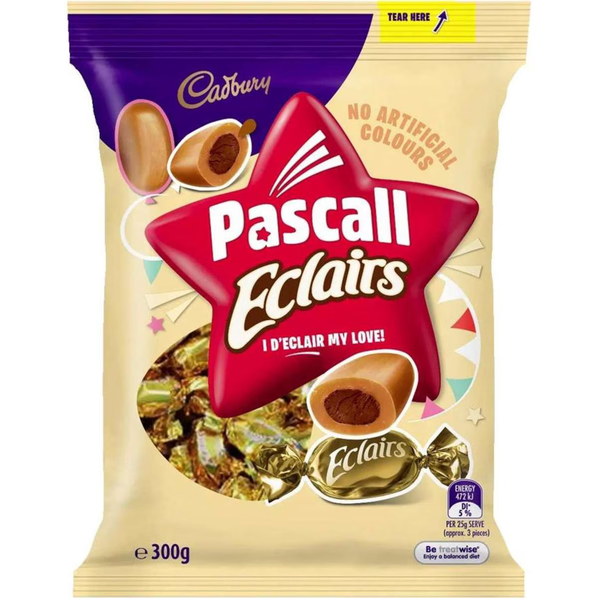 Cadbury Pascall Chocolate Eclairs 300g | Worldwide Shipping
