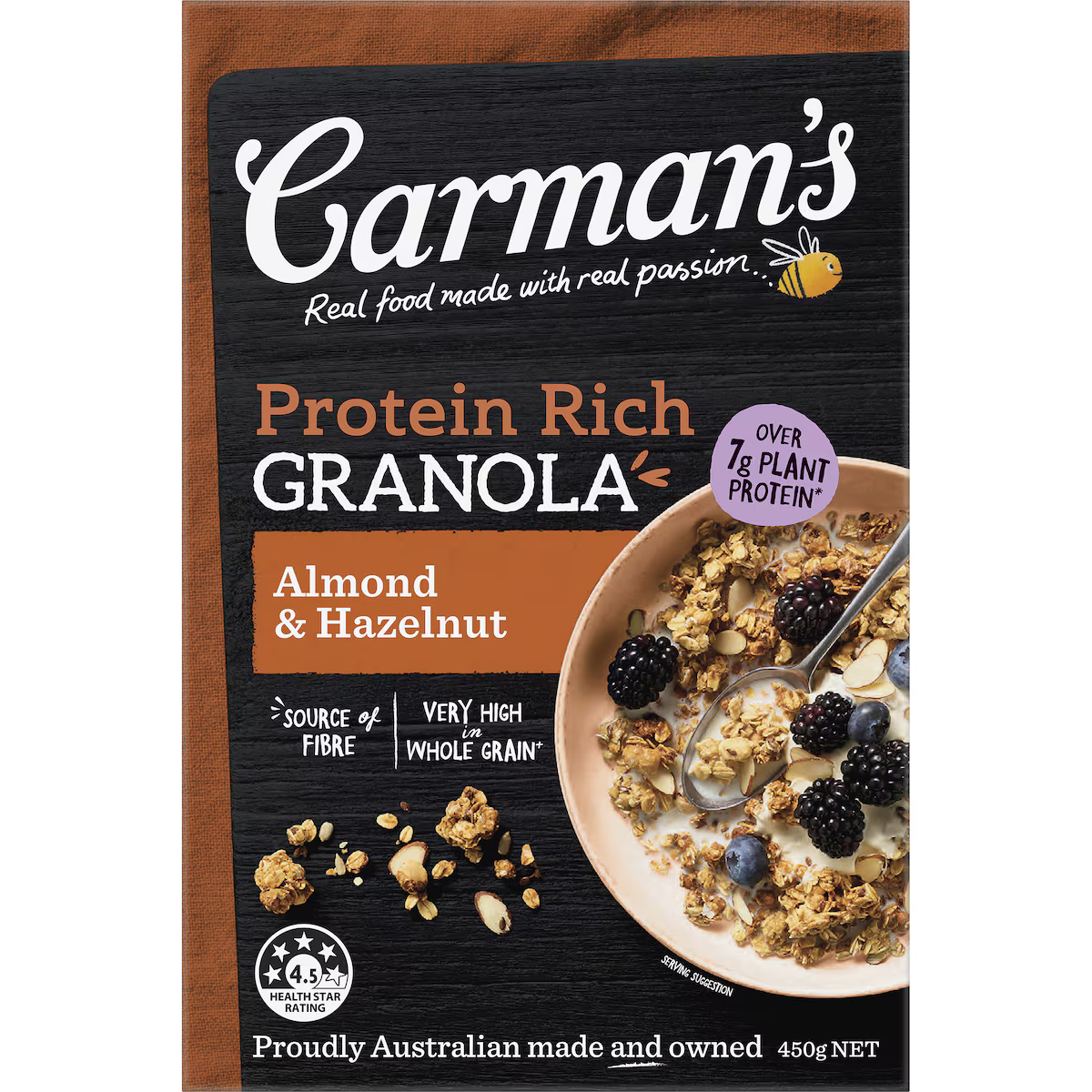 Carman's Granola Protein Rich Almond & Hazelnut 450g | Worldwide Shipping
