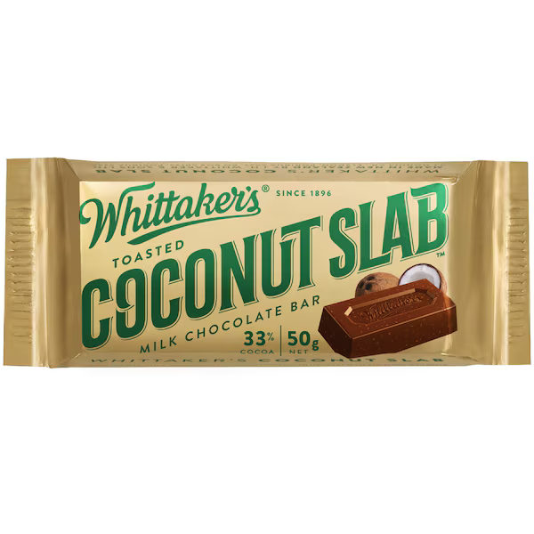 Whittaker's Coconut Slab 50g | Worldwide Shipping