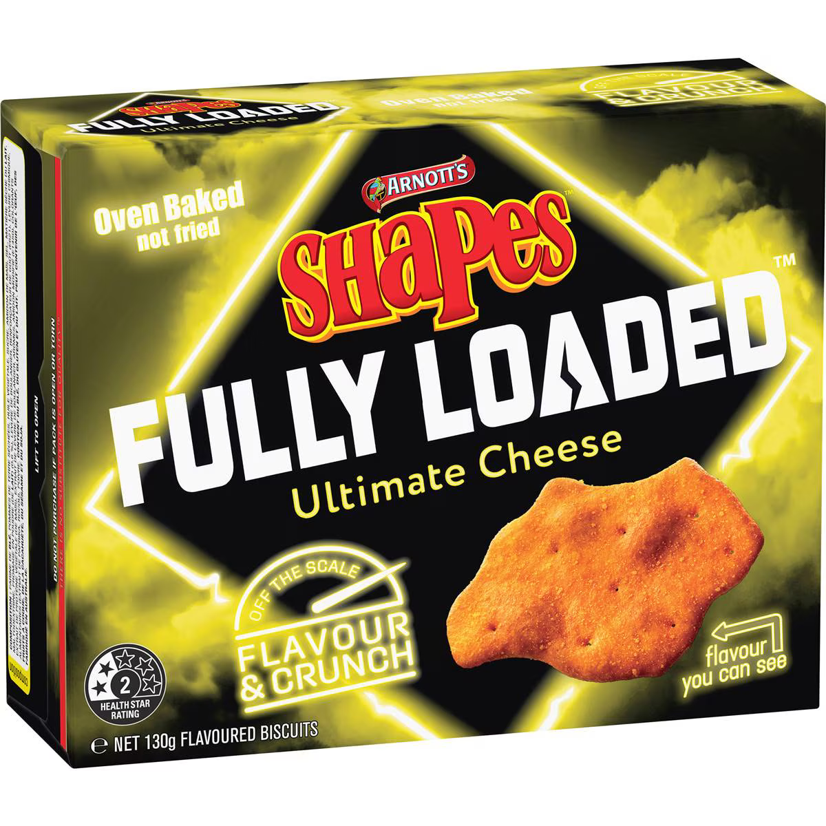 Arnott's Shapes Fully Loaded Ultimate Cheese 130g | Worldwide Shipping