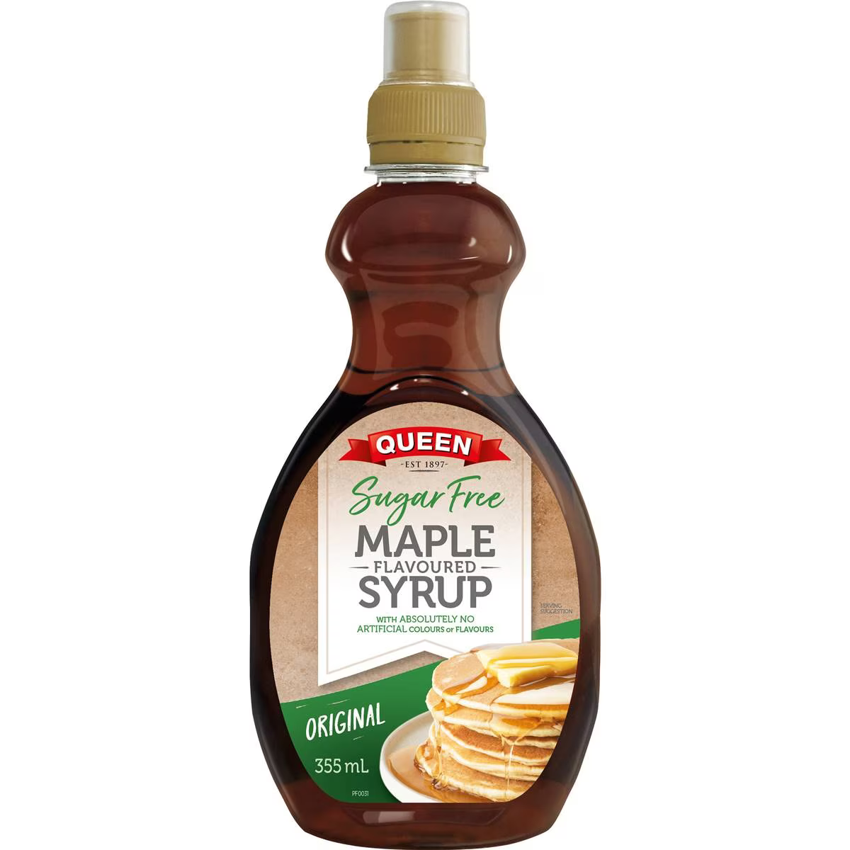 Queen Sugar Free Maple Flavoured Syrup 355ml | Worldwide Shipping