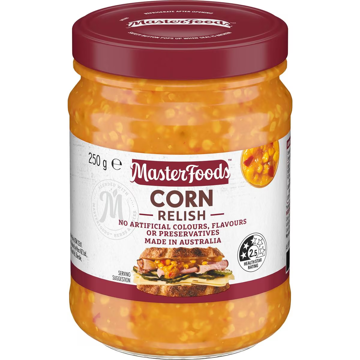 Masterfoods Corn Relish 250g | Worldwide Shipping