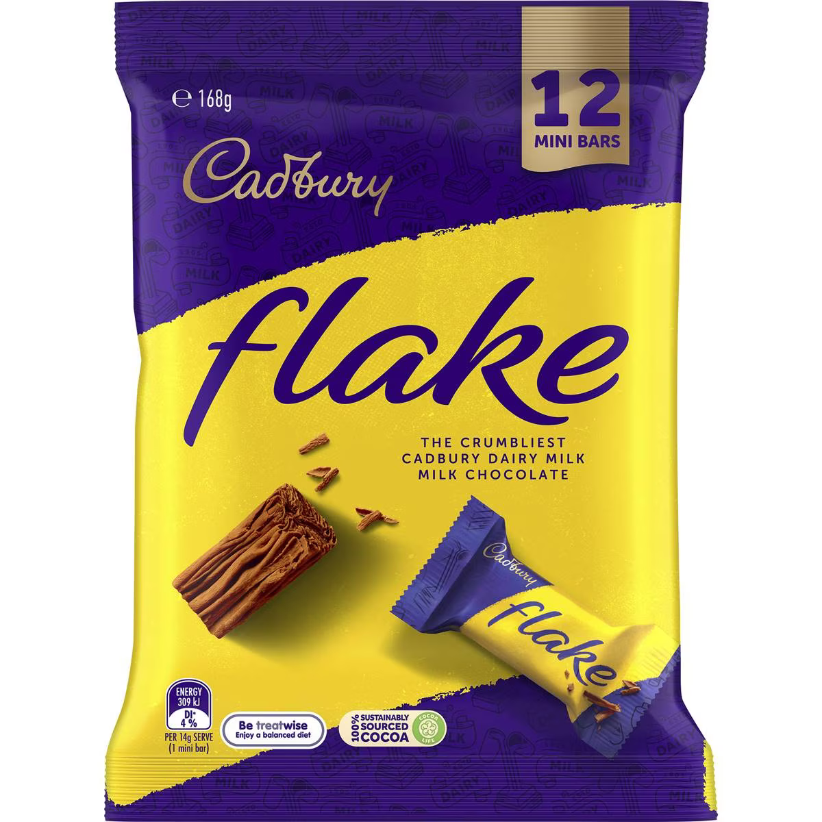 Cadbury Flake Chocolate Sharepack 12 Pack 168g | Worldwide Shipping