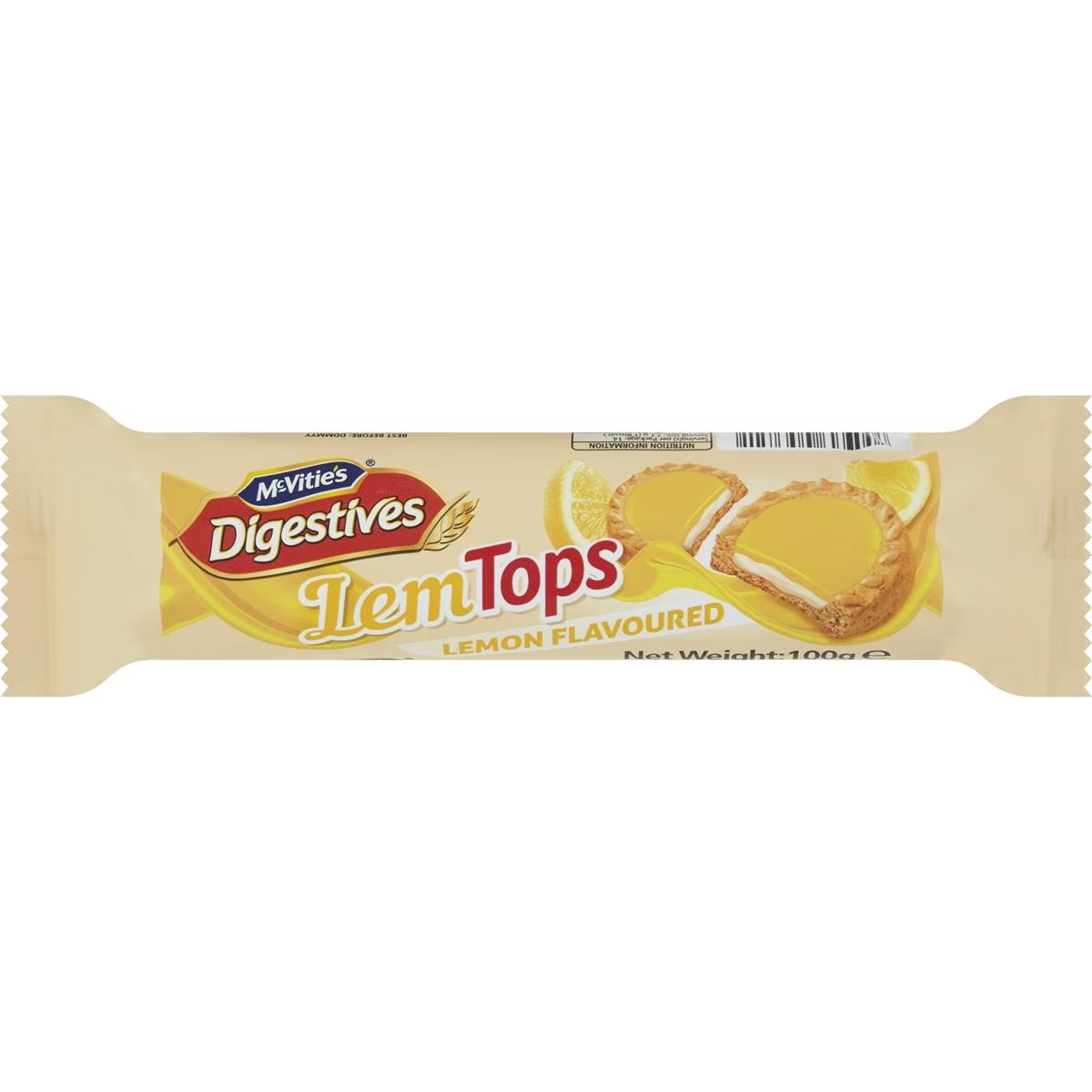 Mcvitie's Digestives Lemtops Lemon Biscuits 100g | Worldwide Shipping