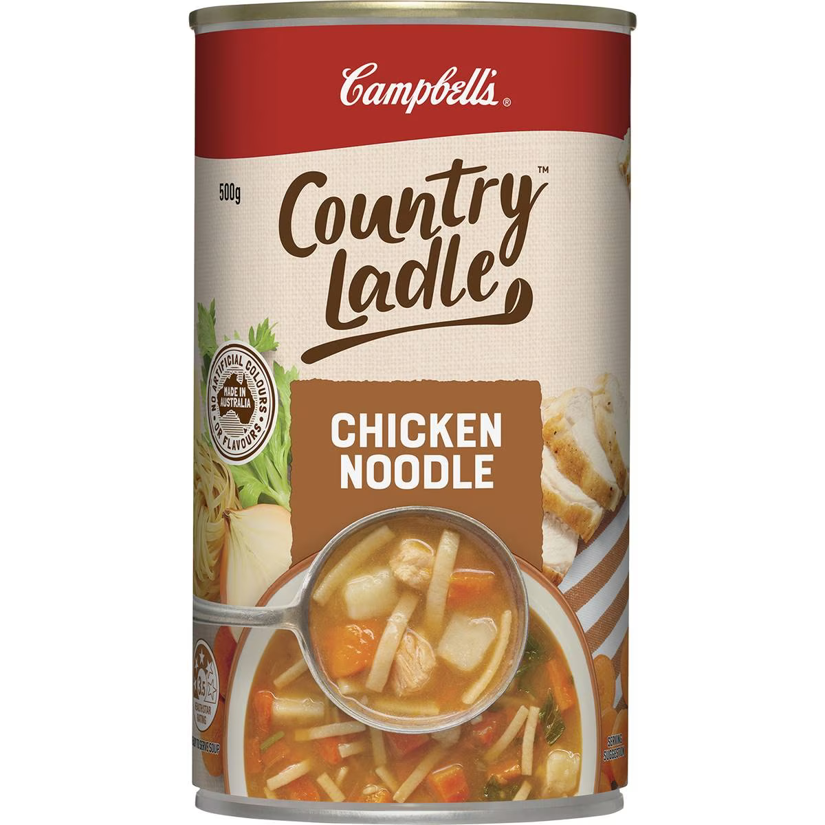Campbell's Country Ladle Soup Chicken Noodle 500g | Worldwide Shipping