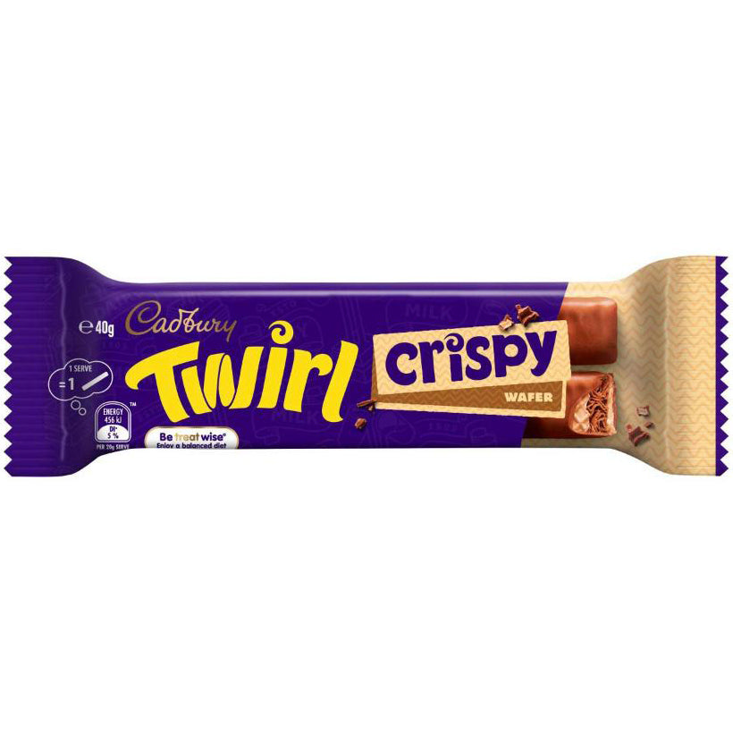 Cadbury Twirl Crispy Wafer Chocolate Bar 40g | Worldwide Shipping