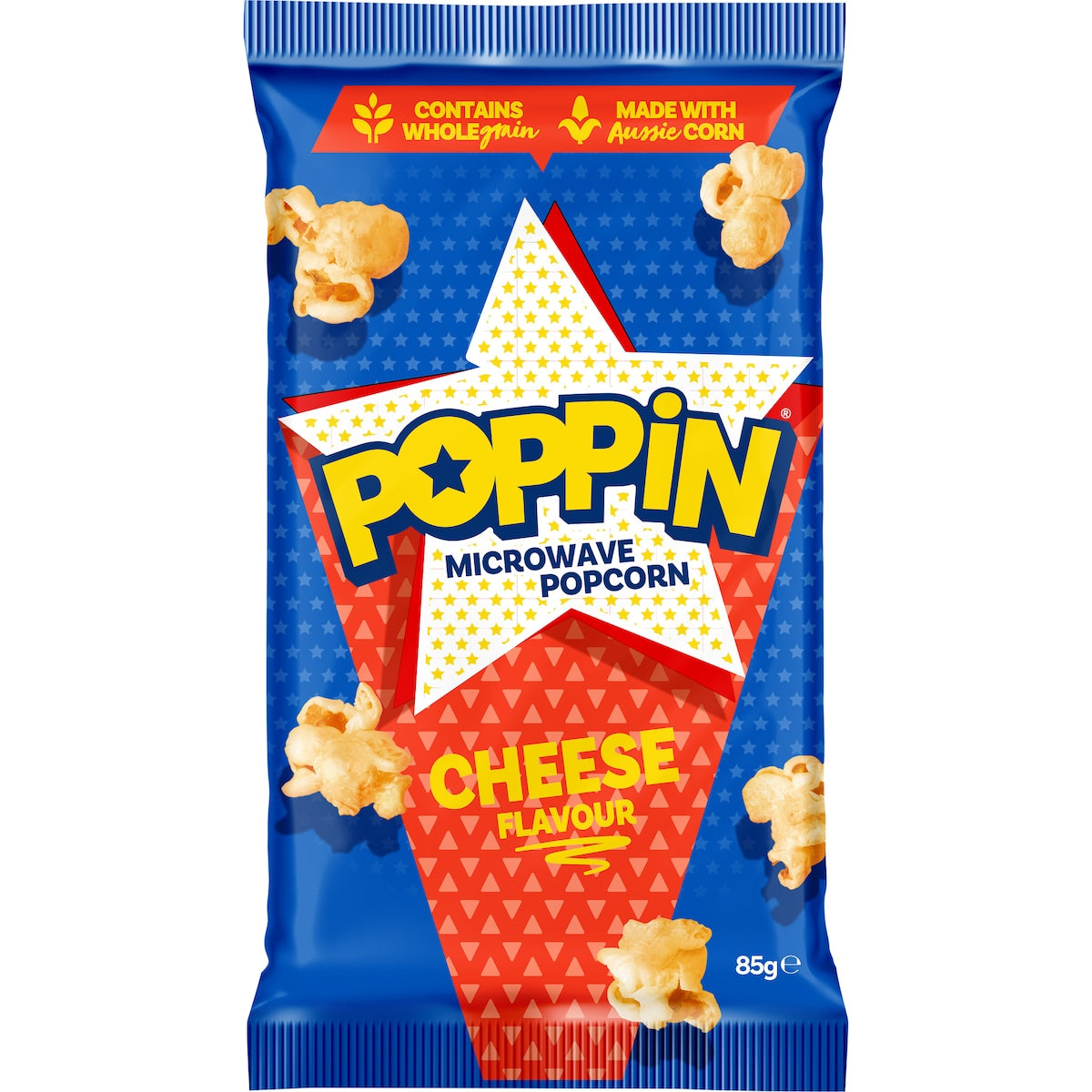 Poppin Microwave Popcorn Cheese Flavour 85g | Worldwide Shipping
