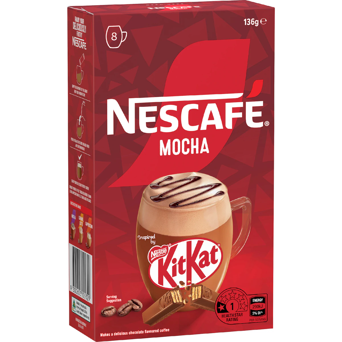 Nescafe Kit Kat Mocha Sachets 8 Pack | Worldwide Shipping