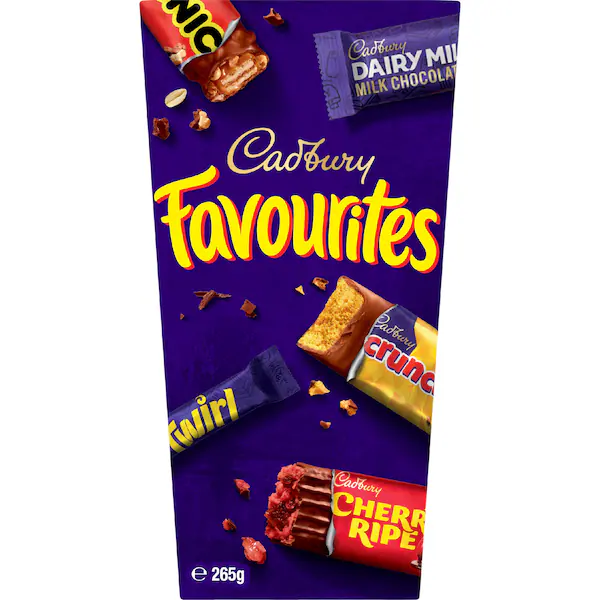 Cadbury Favourites Chocolate Gift Box 265g | Worldwide Shipping