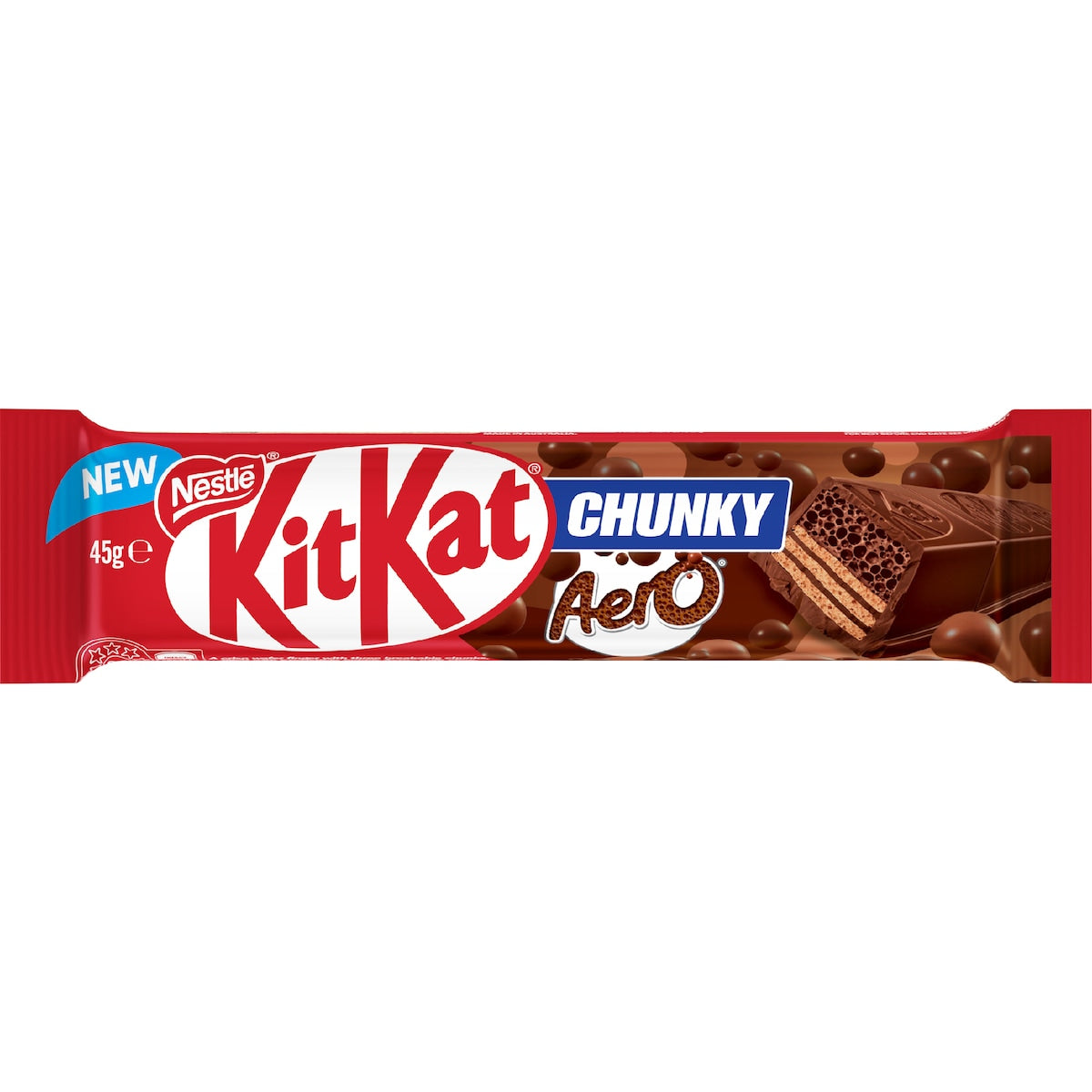 Nestle Kit Kat Chunky Aero Milk Choc Bar 45g | Worldwide Delivery