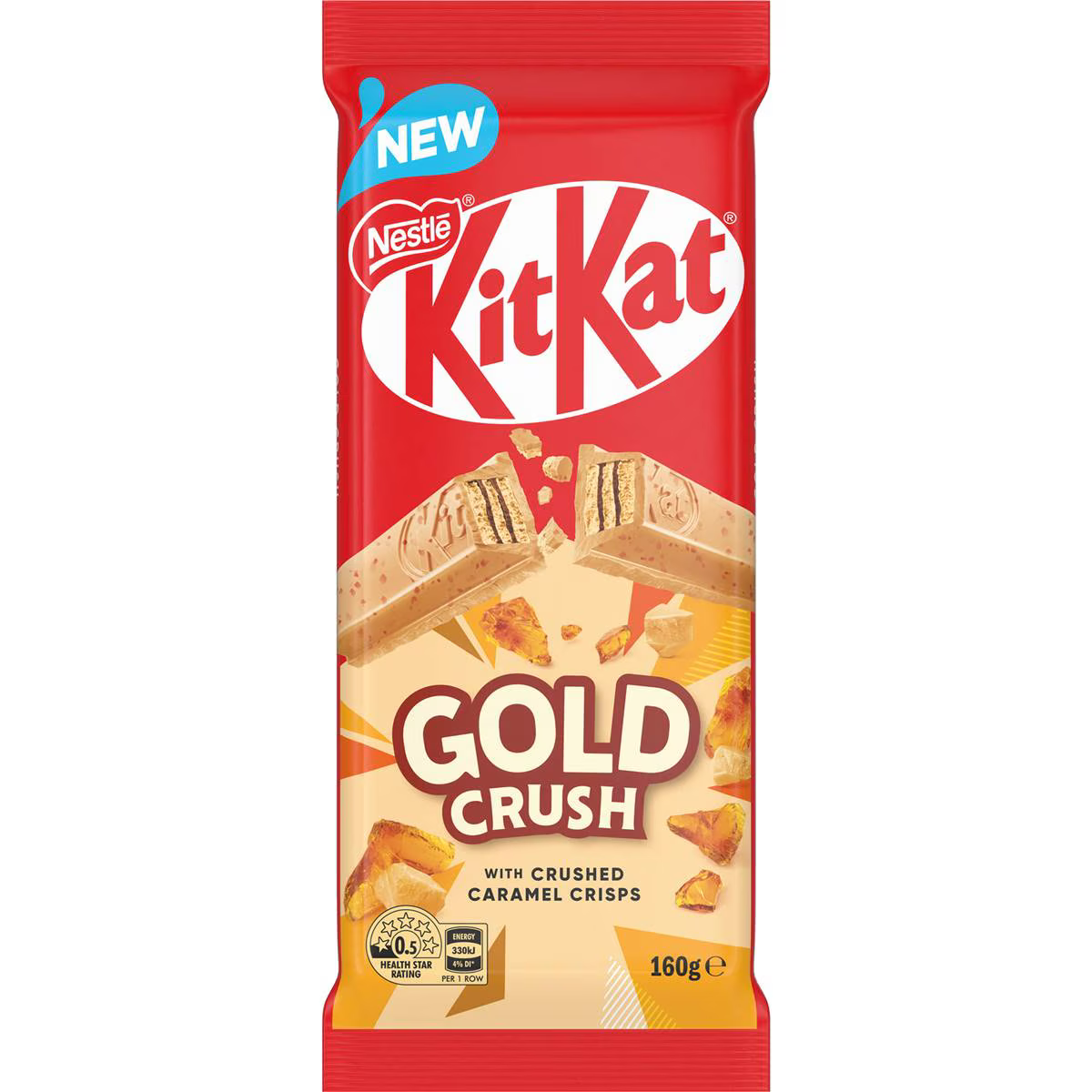 Nestle Kit Kat Gold Crush Block 160g | Worldwide Shipping