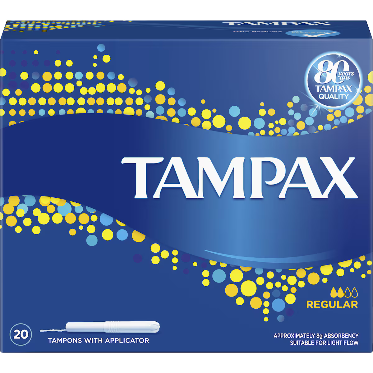 Tampax Regular Tampons Light Flow With Applicator 20 Pack | Worldwide ...