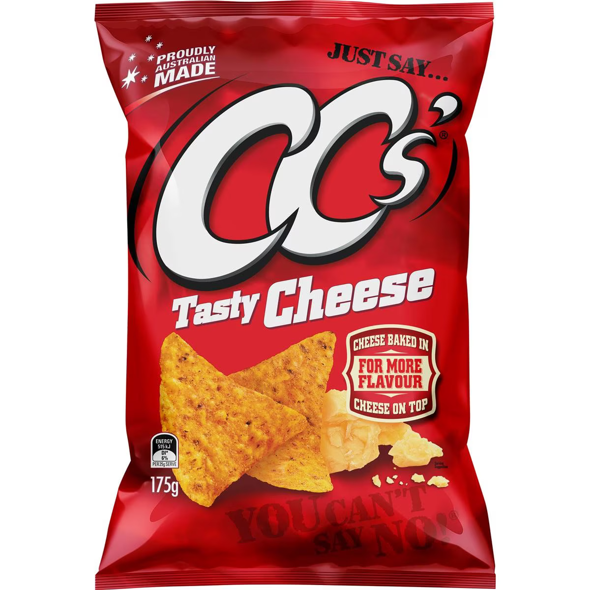 CC's Corn Chips Tasty Cheese 175g | Worldwide Shipping