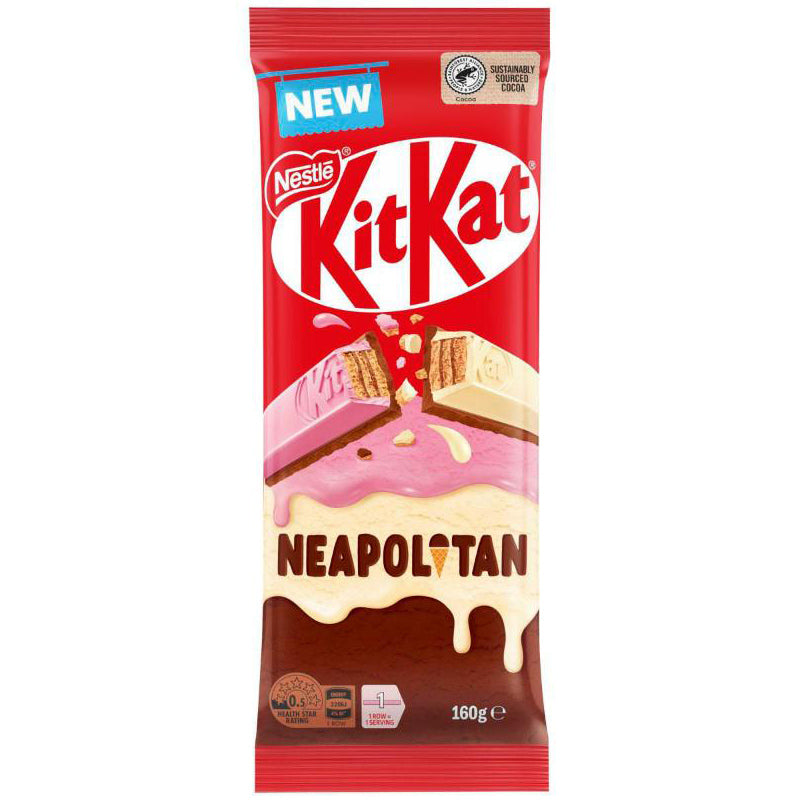 Nestle Kit Kat Neapolitan Chocolate Block 170g | Worldwide Shipping