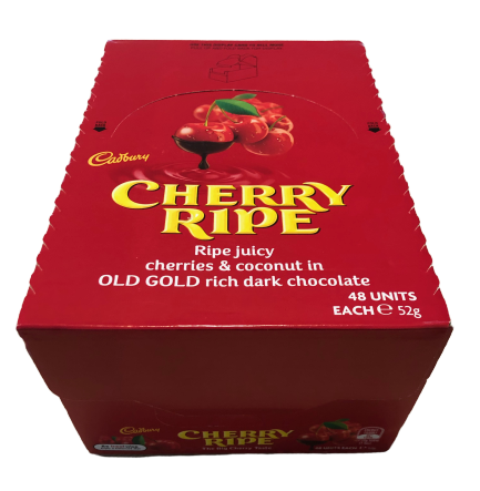 Box of Cherry Ripes 44g (48 Bars) | Worldwide Shipping